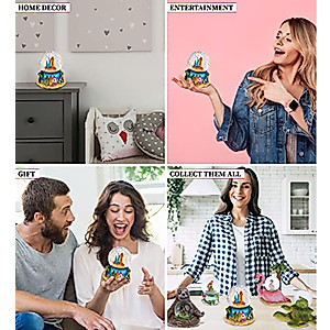 CoTa Global Cool Summer Surf Boards Snow Globe - Water Globe Figurine with Sparkling Glitter, Collectible Novelty Ornament for Home Decor, for Birthdays, Holiday and Valentine's - 65mm