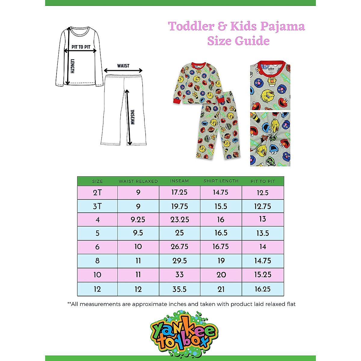 Sesame Street Elmo Toddler Unisex Long Sleeve 2-Piece Pajamas Set (2T, Gray)