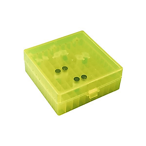 LUERFLEX 100 Well Cryobox Micro Centrifuge Tube Cryogenic Storage Box with Associated Color Lids Pack of 5