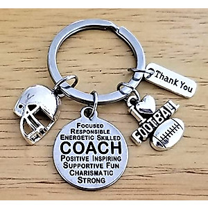 Kit's Kiss Football Coach Keychain Football Coach Gift Football Keychain Football Player Football Lover I Love Football Football Helmet Key Ring Football Gift
