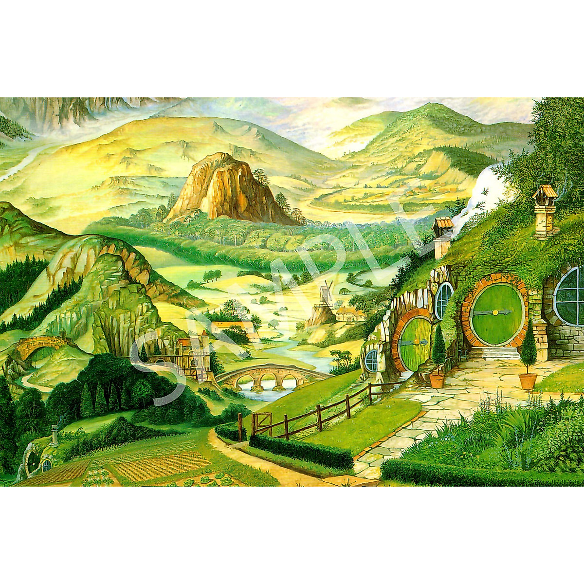 Best Print Store - Lord of The Rings, Hobbit, The Shire Poster (24x36 inches)