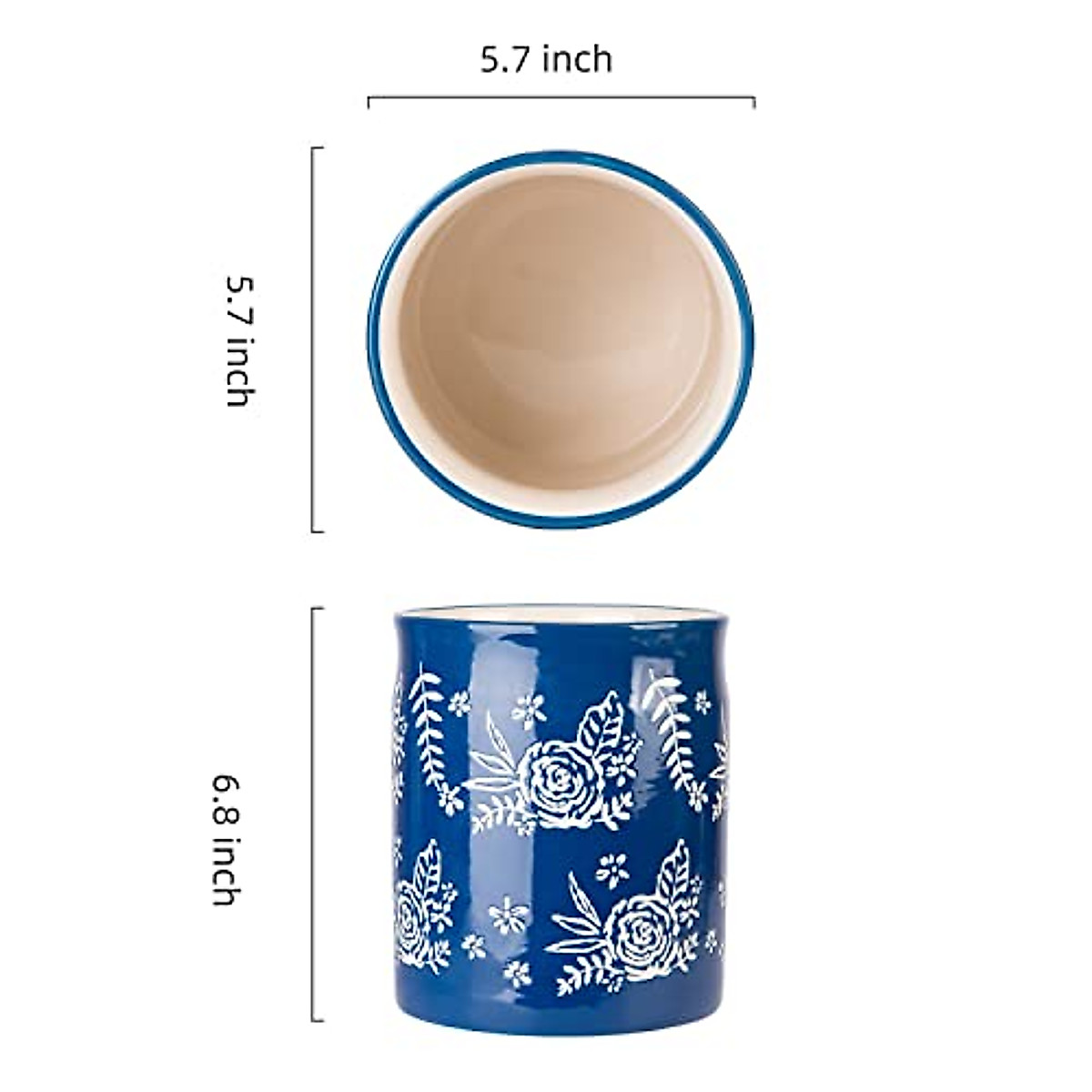 Wisenvoy Utensil Holder Kitchen Utensil Holder Utensil Holders for Kitchen Counter Utensil Caddy Utensil Crock Cooking Utensil Holder