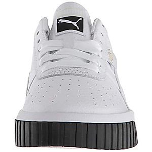 PUMA Women's CALI Sneaker White Black, 9 M US