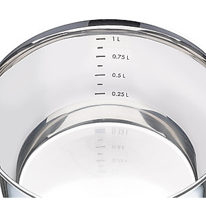 Küchenprofi Stainless Steel Saucepan with Clad Bottom, 34-Ounce