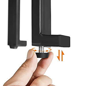 Yaheetech 24 inch Bar Stools Set of 2 Counter Height Stools Industrial Tall Bar Chair Round Backless Counter Stools with Metal Legs & Footrest for Dining Room/Living Room/Kitchen Counter Rustic Brown