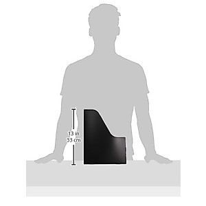 Whitmor Magazine Storage Desk Organizers - Black (Set of 5)