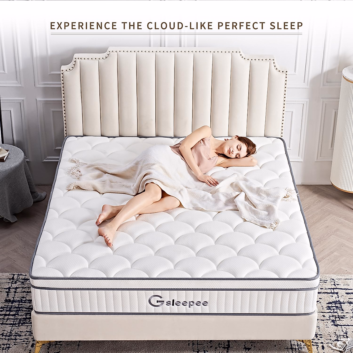 Gsleepee Full Mattress, 10 Inch Full Size Mattress in a Box, Gel Memory Foam Hybrid Mattress for Motion Isolation, Soft and Comfortable Mattress, Pressure Relief, Medium Firm Support