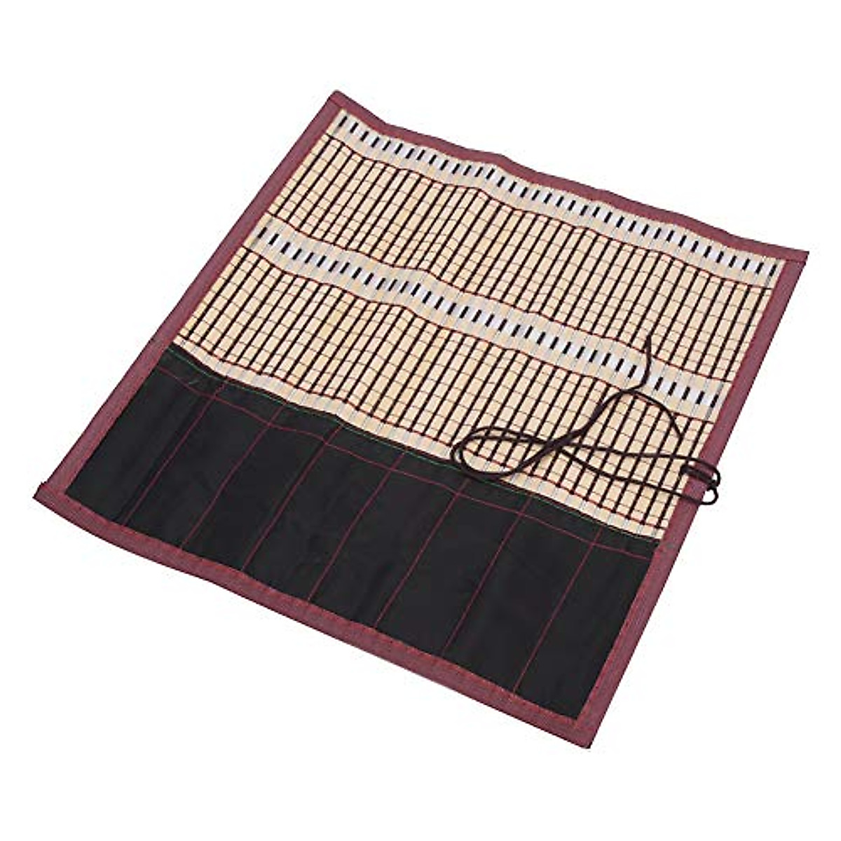 Breathable and Light Weight, Bamboo Calligraphy Paintbrush Holder, Art Brush Roll-Up Bag, Art Supplies