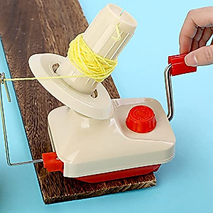 BUTUZE Yarn Ball Winder with 53 Pieces Stitch Markers Knitting Kit, Convenient Ball Winder for Yarn, Yarn Swift and Ball Winder Combo with Easy Installation for Yarn Storage