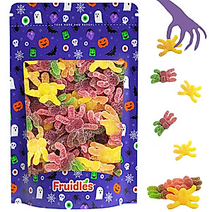 Fruidles Halloween Hair Spiders Gummies, Fun And Festive Holiday Snacking (Half-Pound Bag)
