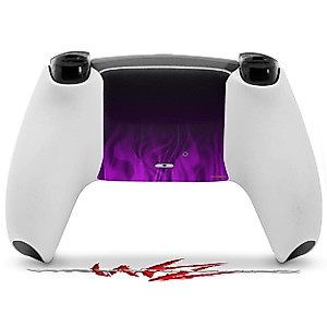 WraptorSkinz Skin Wrap compatible with Sony PS5 DualSense Controller Fire Purple (CONTROLLER NOT INCLUDED)