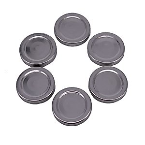 Nutley's 48mm Silver Jam Jar Lids Pack quantity:50