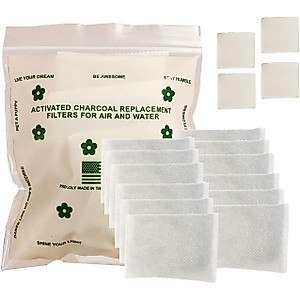 Green Piece® 12 Pack - Overstuffed - All-Natural Baby Diaper Pail Deodorizer | Activated Charcoal Air Purifier Compatible with Diaper Pails, Shoe Closets, Trash Cans, Pets - Made in The USA