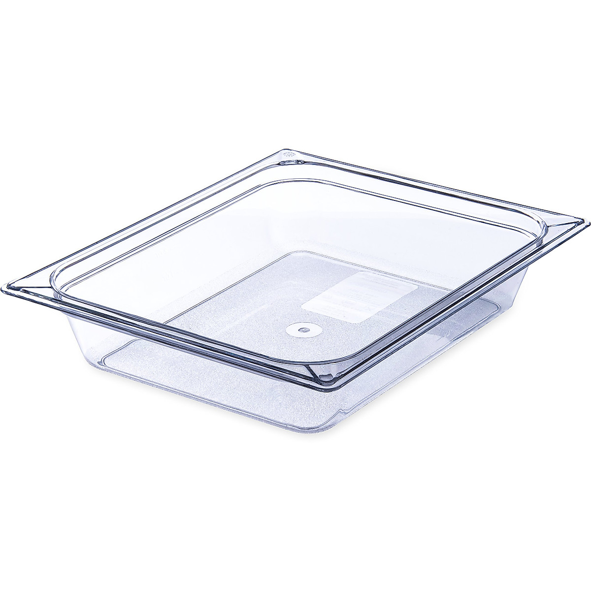 Carlisle FoodService Products Storplus 1/2-Size Food Pan for Catering, Buffets, and Restaurants, Polycarbonate, 2.5 Inches Deep, Clear, (Pack of 6)
