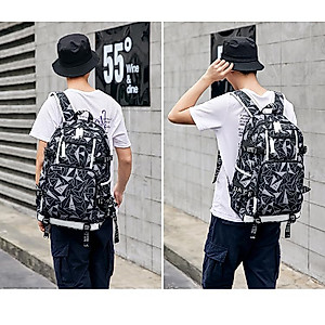 Basketball Player Star J-ordan Multifunction Backpack Travel Student Backpack Fans Bookbag Suitable for men and women (A3)
