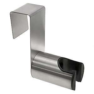 Xhziy 304 Stainless Steel Wall Mounted Toilet Bidet Sprayer Bracket 1.654 x 3.858 inch Silver for Bathroom Storage Hook 1PCS