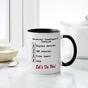CafePress Paranormal Investigator's Checklist Mug 11 oz (325 ml) Ceramic Coffee Mug