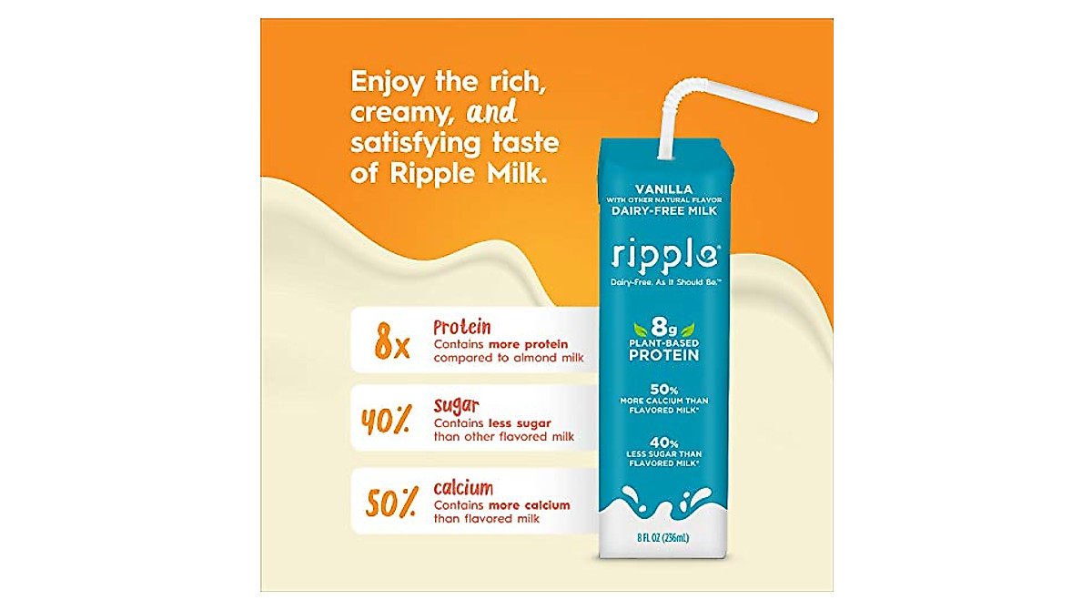 Ripple Vegan Dairy-Free Milk Variety Pack - 24 Cartons