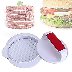 ANEUHS Burger Press Hamburger Press Patty Maker Mold Perfectly Sized 4 5/8? Burger Mold Rings Easy Release Hamburger Patty Press for BBQ Grill Accessories