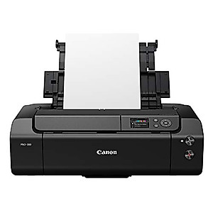 Canon imagePROGRAF PRO-300 Wireless Color Wide-Format Printer, Prints up to 13"X 19", 3.0" LCD Screen with Profession Print & Layout Software and Mobile Device Printing, Black, One Size