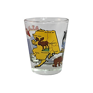 Souvenir Shot Glass - Alaska