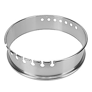 only fire Shish Kabob Set with Stainless Steel Ring, Automatic Skewers Turner for Weber 22" Kettle and Other Similar Kettle Grills