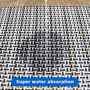 Kitchen Rugs and Mats Non Skid Washable 2PCS Absorbent Kitchen Runner Rugs Sets of 2 Comfort Weave Kitchen Floor Mats for in Front of Sink Kitchen Hallway Laundry Room (Brown, 20"x32"+20"x59")