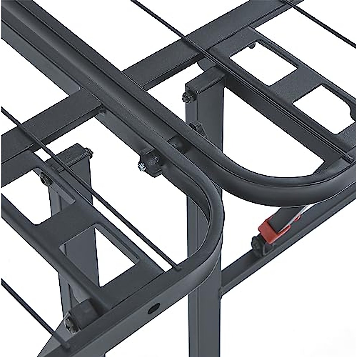Amazon Basics Foldable Metal Platform Bed Frame with Tool Free Setup, Sturdy Steel Frame, No Box Spring Needed, Full, Black, 75 x 54 x 18 inches (LxWxH)