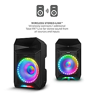 Ion Total PA Live High-Power Bluetooth Speaker System with Premium Wide Sound (Renewed)