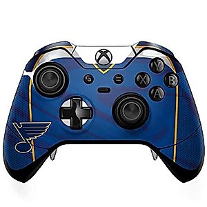 Skinit Decal Gaming Skin compatible with Xbox One Elite Controller - Officially Licensed NHL St. Louis Blues Home Jersey Design