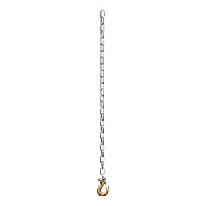 CURT 80302 35-Inch Trailer Safety Chain with 1/4-In Clevis Snap Hook, 7,800 lbs Break Strength