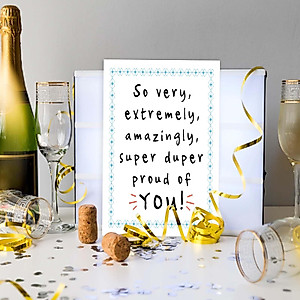 Asmallgf Proud of You Card for Him Her, Congratulations Gifts, New Job Card, Promotion Gifts for Women Men, Graduation Card for Friends, You Did It