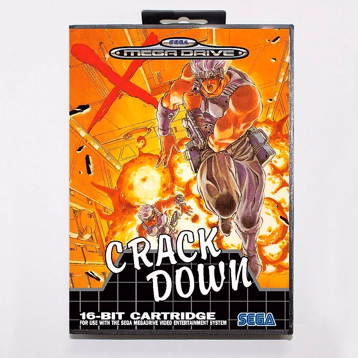 Royal Retro Crackdown 16 bit SEGA MD Game Card With Retail Box For Sega Mega Drive For Genesis