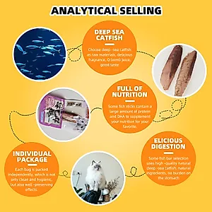 Purrfectpaws Natural Hand-Cut Cat Treats/Cat Complement, 0.8 Ounces of cat Topper, Cat Broth Digestive Support Hairball Control, six in a Pack(Bonito Flavored)