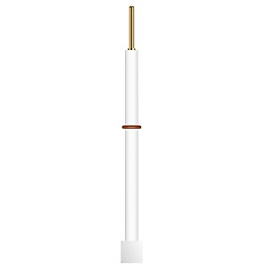 stonylab Nickel Electrode, 10x10x0.1 mm Laboratory Electrolytic Cell Nickel Electrode with PTFE Body Compatible with stonylab Electrolytic Cell