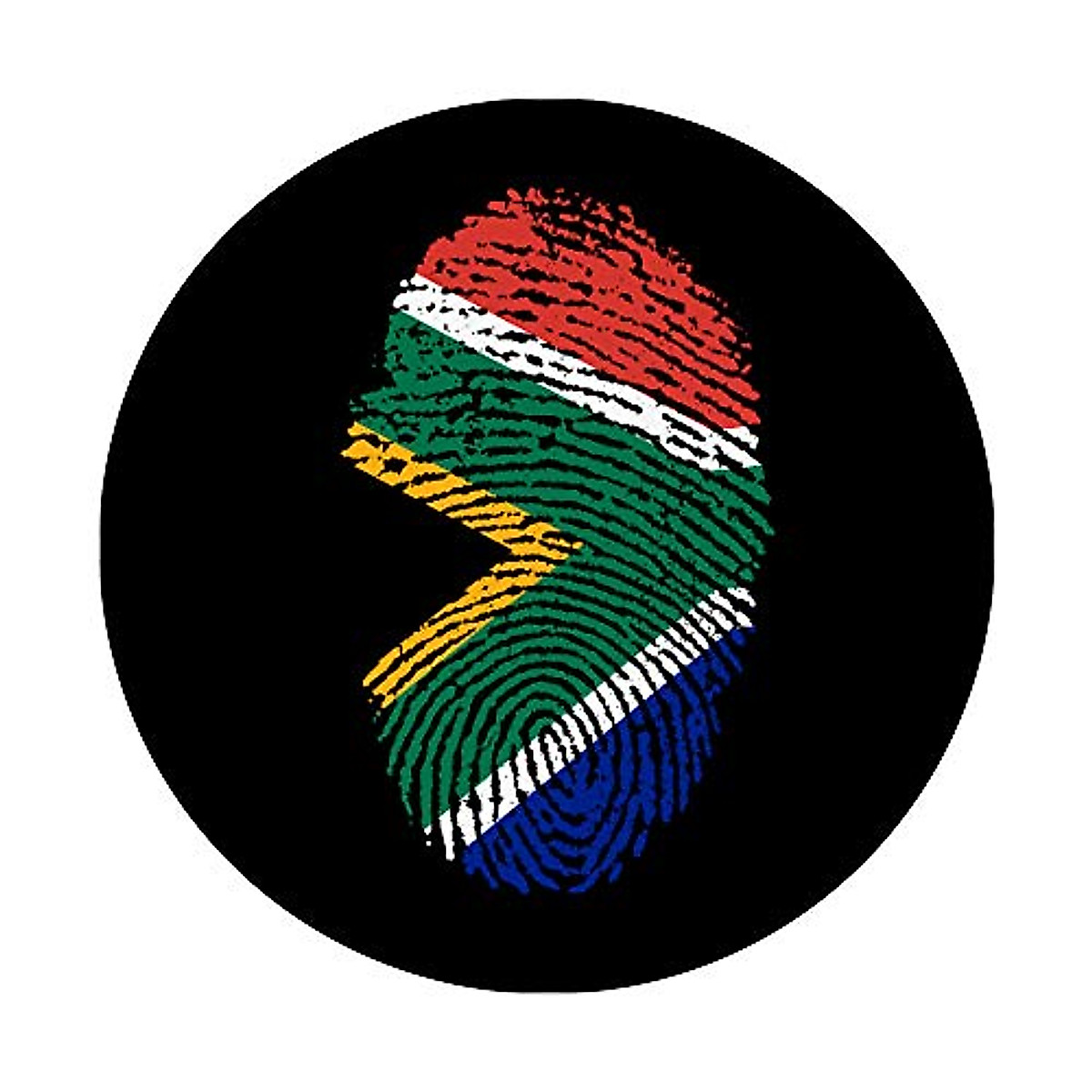 South Africa Fingerprint African Men Women Gift PopSockets Grip and Stand for Phones and Tablets