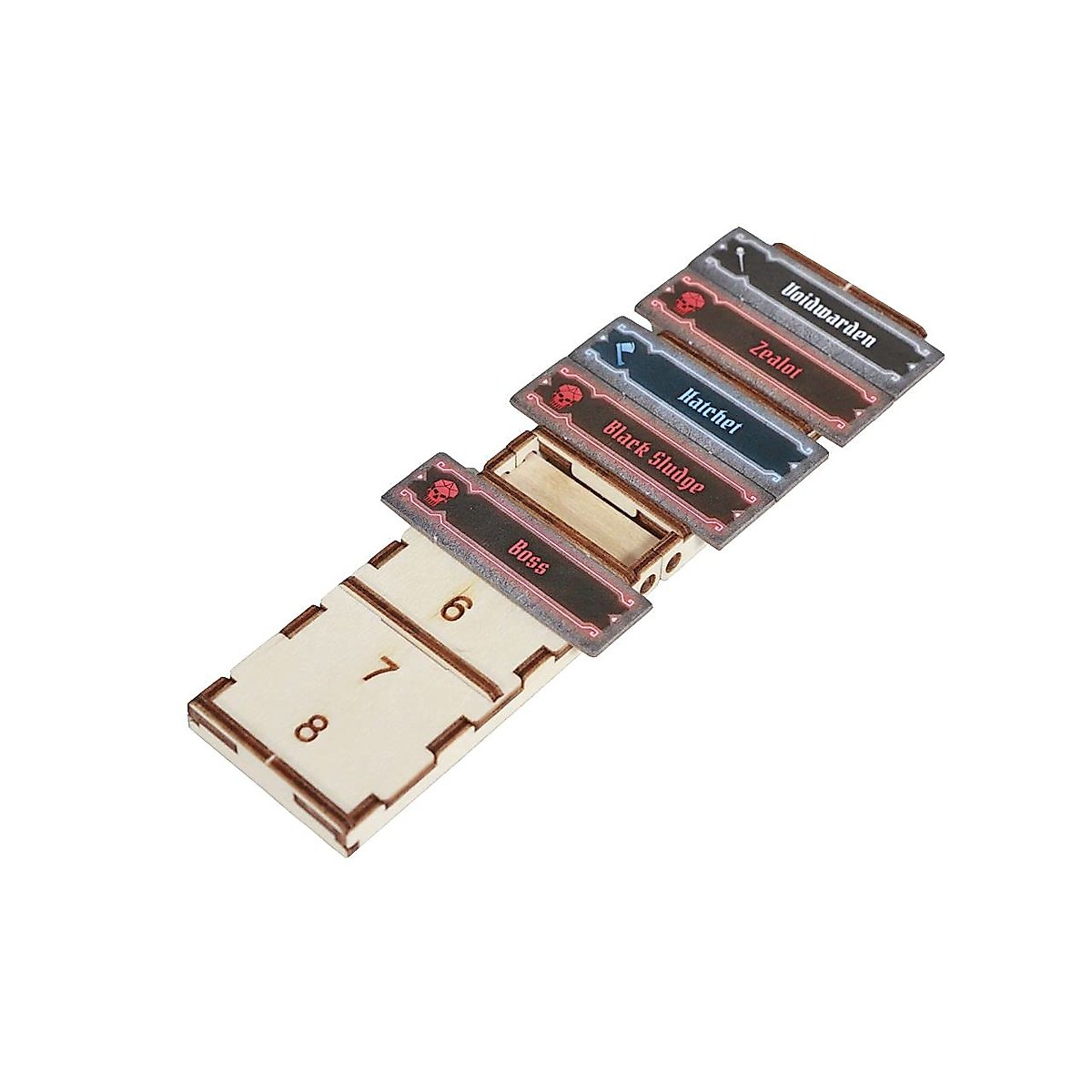 The Broken Token Initiative Tracker - Wood Game Tracker Compatible with Jaws of The Lion