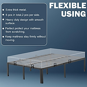 Mattress Slide Stopper Extra Thick Mattress Holder for Metal Bed Frame Non Slip Mattress Gripper Mattress Stoppers to Prevent Sliding 6 Pcs Mattress Gaskets for Twin Full Queen King Bed Frame