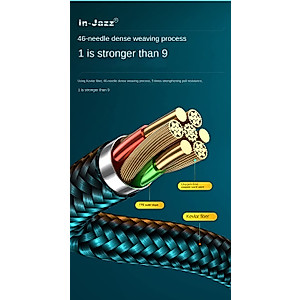 Ningchongfine HiFi Lossless Sound Jack Sports Ceramic Headphones, 360 Degree Surround Sound Wired Headphones, 8 Core Sound HiFi Lossless Sound Earphones, Zero Noise (Ceramic Black)