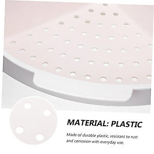 Amosfun 1 Set Storage Stand Suction Toilet Storage Rack Punch- Toiletries Holder Bathing Shelf Metal Storage Shelf Bathroom Shower Corner Shelf White Plastic Sucker Tripod