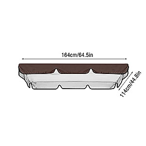 Patio Swing Canopy Cloth Waterproof Top Cover Fabric, Replacement Canopy Cover,All Weather Protection Outdoor Garden Furniture Covers