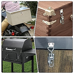 Marinebaby 2PCS Toggle Latch Clamp Stainless Steel Cabinet Hinge Lockable clamp,Boat Anti Rattle Latch