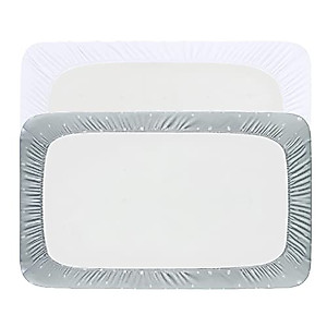 Waterproof Bassinet Mattress Pad Covers and Bassinet Sheets-Fit for Graco Travel Lite Crib, Guava Lotus Bassinet