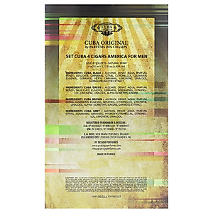 CUBA AMERICA 4-Piece SET, 4X35 ML (BLACK, BROWN, GREEN, GREY)