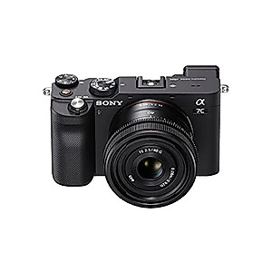 Sony Alpha 7C Full-Frame Mirrorless Camera - Black (ILCE7C/B) with Sony FE 40mm F2.5 G Full-Frame Ultra-Compact G Lens