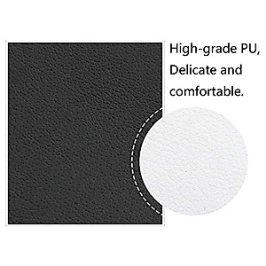 SYBL 6 Pcs Black Leather Watch Pillow Bracelet Pillow Display Jewelry Display Pillow Bracelet Bangle Cushions Jewelry Organizer Holder 3.1 x 3.5 Inch