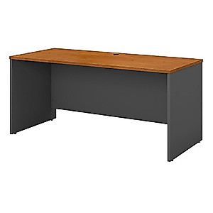Bush Business Furniture Series C 60W x 24D Credenza Desk in Natural Cherry