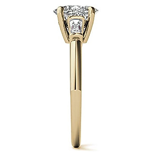 925 Silver, 10K/14K/18K Solid Gold Moissanite Engagement Ring, 5 CT Oval Cut Handmade Solitaire Ring Diamond Wedding Ring for Womans, Birthday Gift, VVS1 Colorless