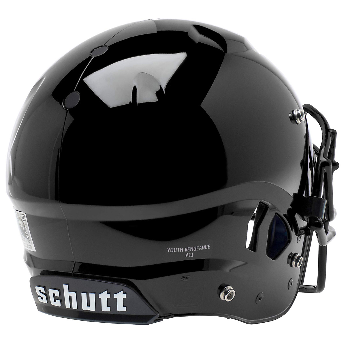 Schutt Youth Vengeance A11 Football Helmet, VROPO TRAD Facemask Attached, X-Small, Black