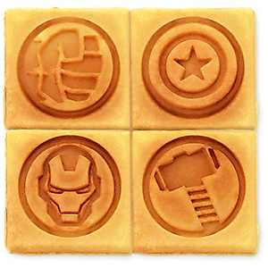 Marvel MVA-281 Waffle Maker, Unit: 13" x 9.7" x 4", Blue